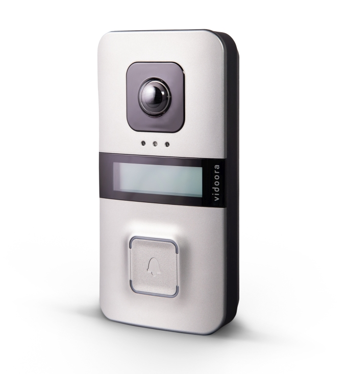 Vidoora Wi-Fi videofoon deurpost opbouw IP55 zilvergrijs VD720-WSI