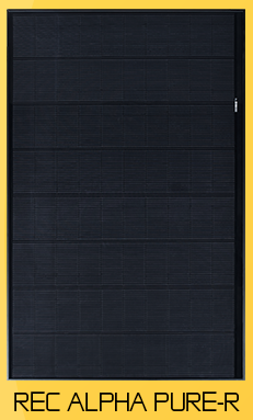 REC Alpha Pure-R paneel, 410W, monokristalijn, Full Black