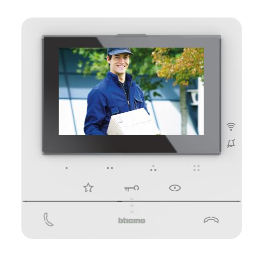 Bticino, AV - videofoon binnenpost Classe 100X16E, handenvrij, wit